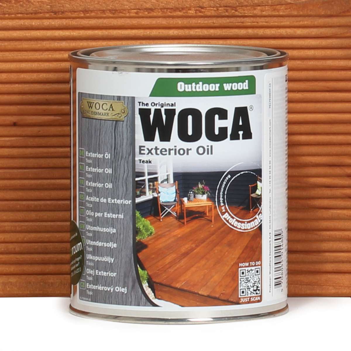 Exterior Zaun-Öl im Farbton Teak zur Behandlung von Holz im ...